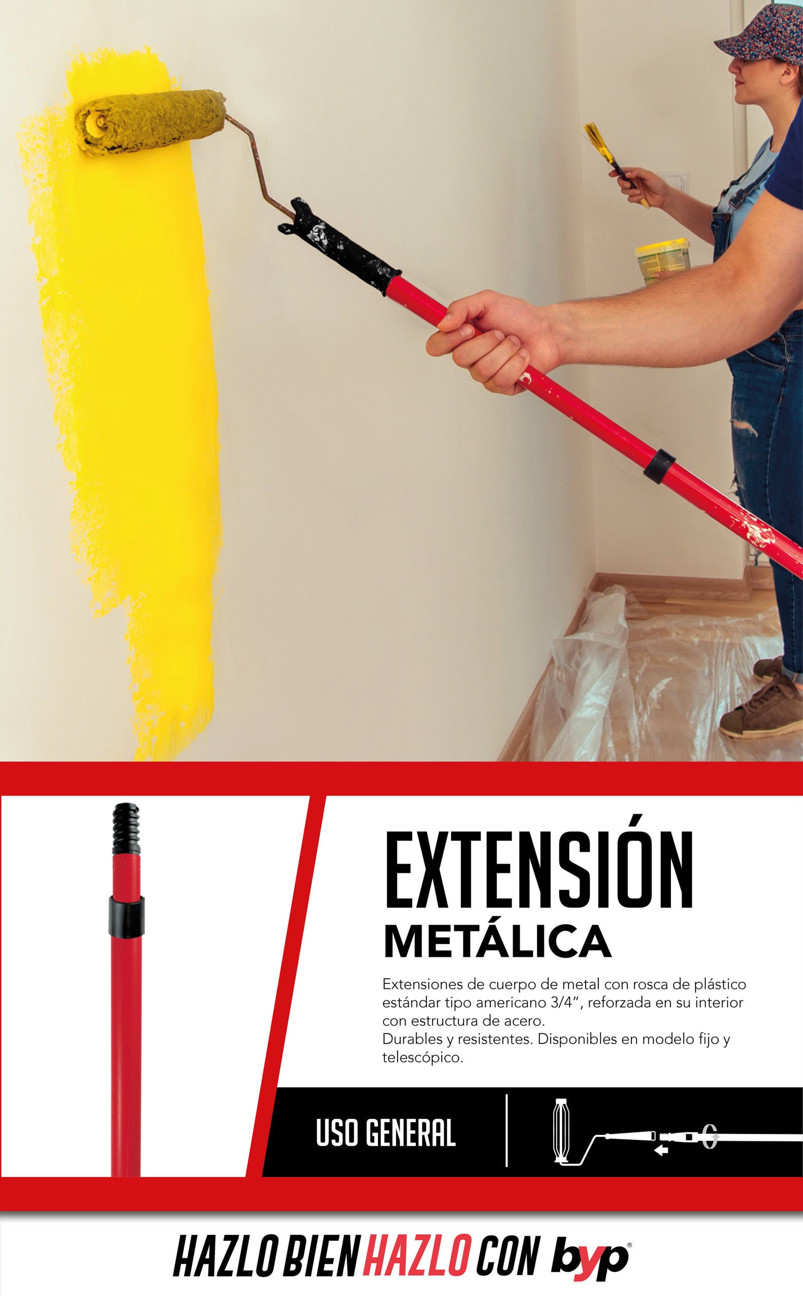 Brochas Y Productos Extensión De Metal Para Rodillo