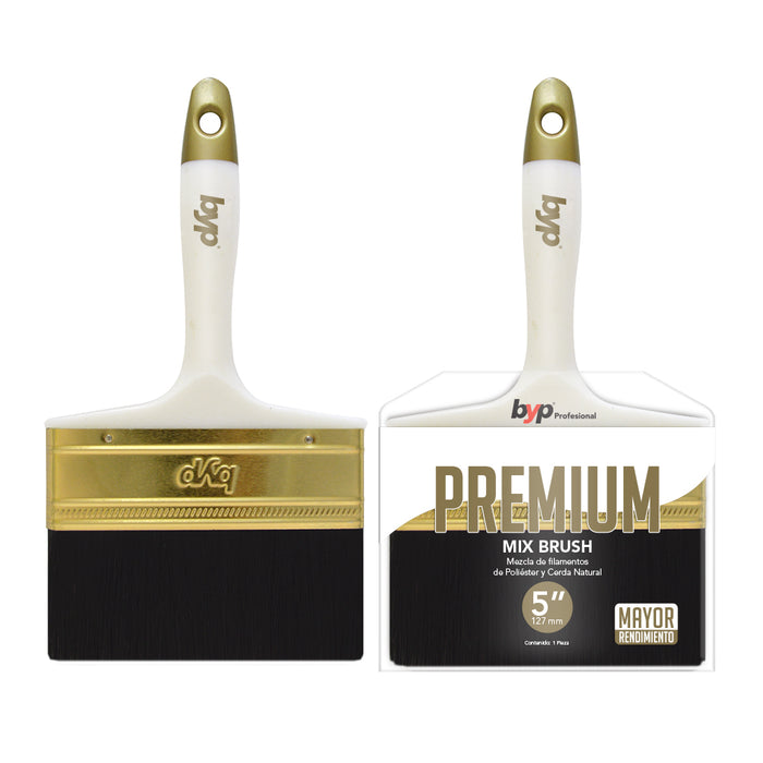 Brocha premium de cerda natural y poliéster